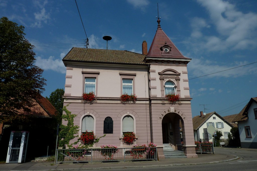 Seefelden im Markgräflerland, das Rathaus, Aug.2011 - Staedte-fotos.de