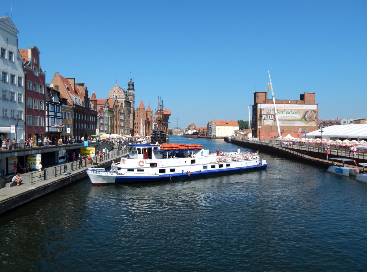 Motlawa in Gdansk (August 2015) - Staedte-fotos.de